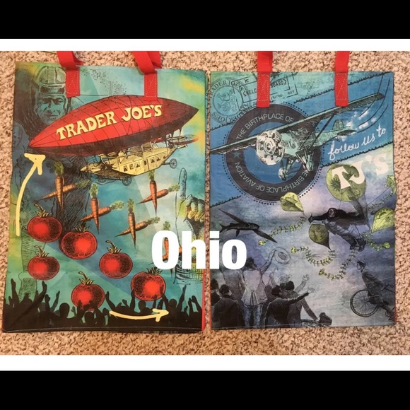 Trader Joe’s | Bags | New Ohio Theme Trader Joes Shopping Bag Tote ...